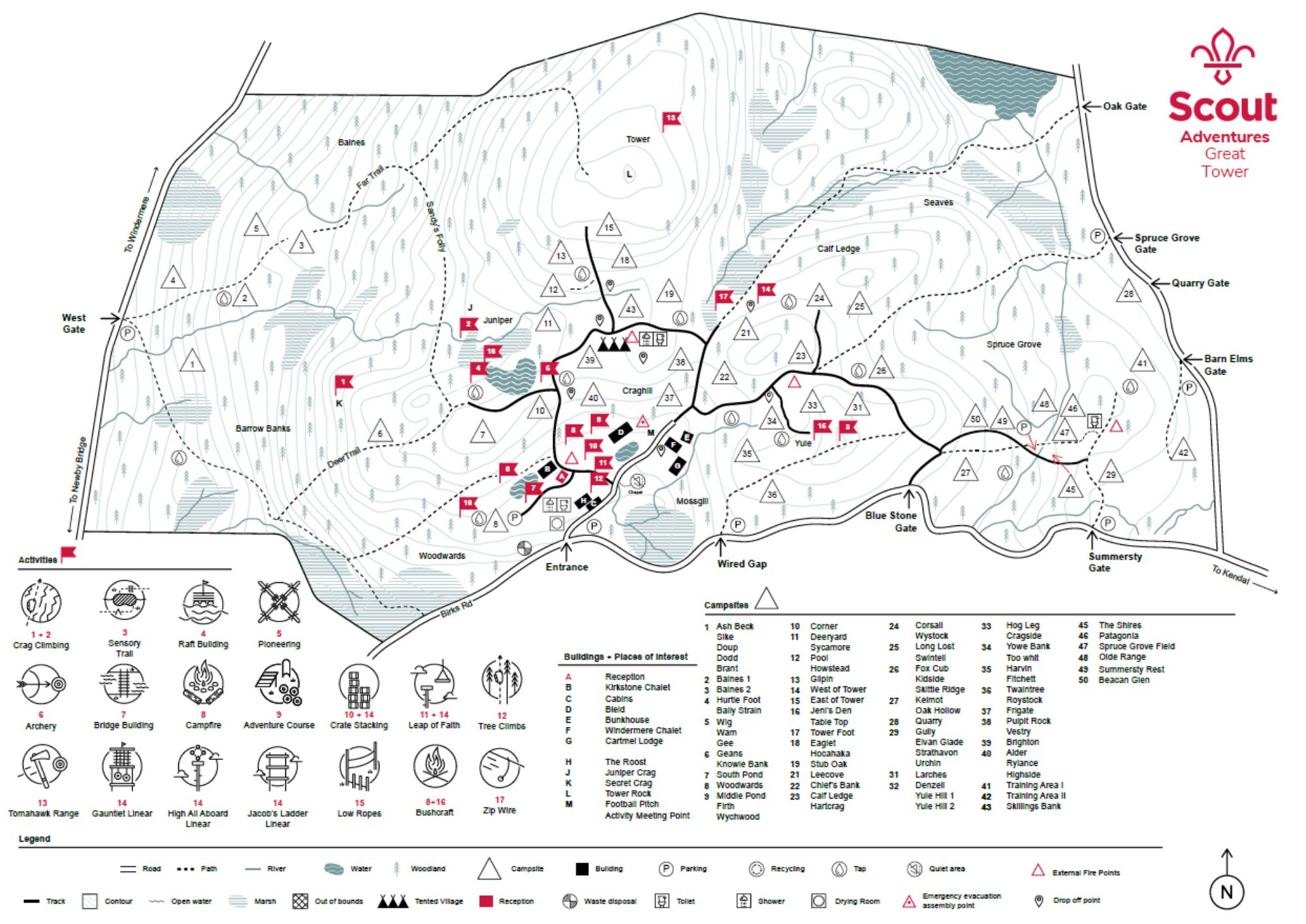 Great Tower facilities | Scouts